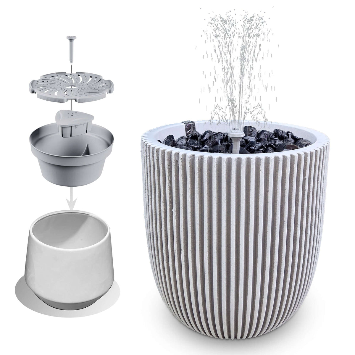 HYDRIA CORDLESS WATER FOUNTAIN KIT | hydria