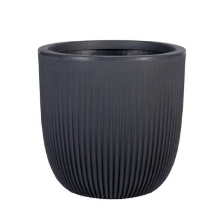 Pacific Small Round Planter - Graphite – hydria